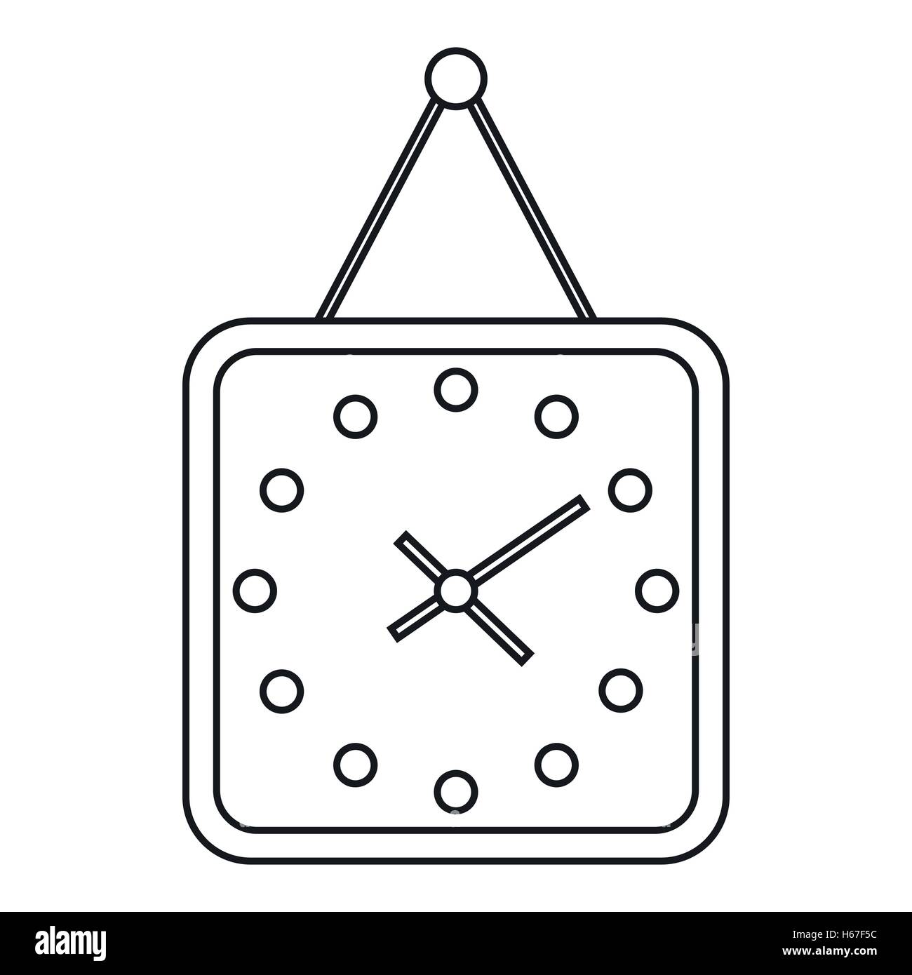 Watch icon, outline style Stock Vector Image & Art - Alamy
