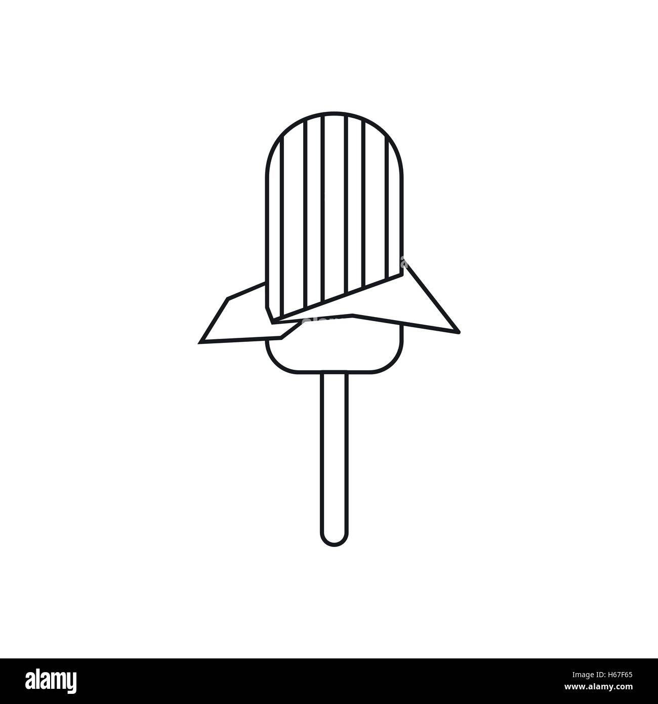 Ice Cream icon, outline style Stock Vector Image & Art - Alamy