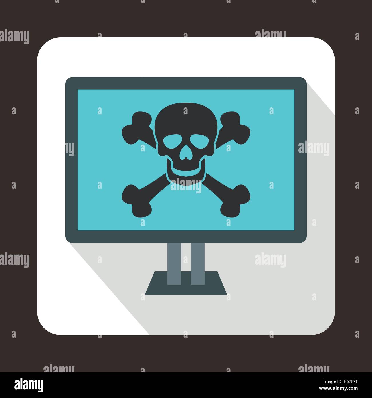 Skeleton computer screen Stock Vector Images - Alamy