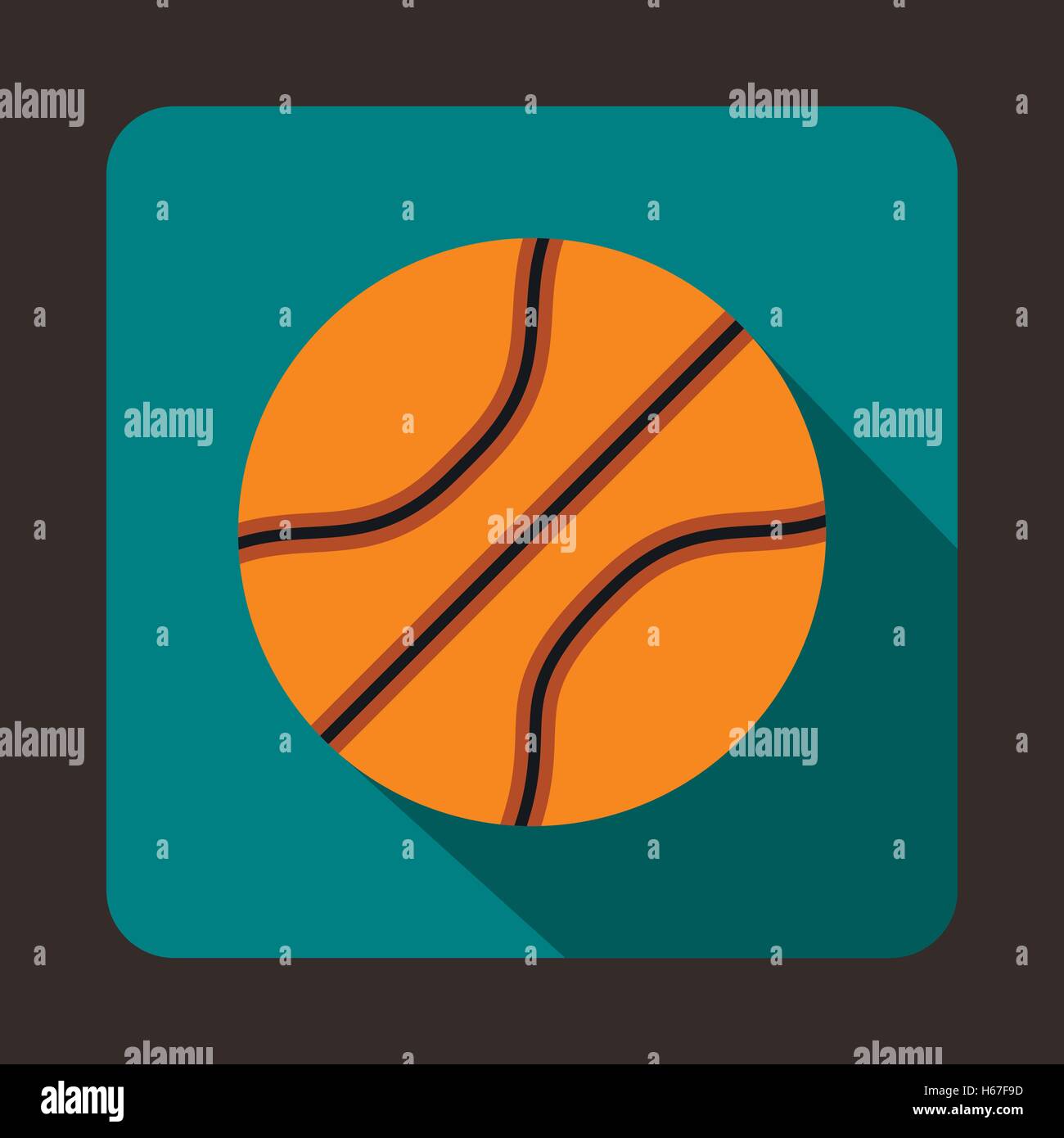 Basketball ball icon in flat style Stock Vector Image & Art - Alamy