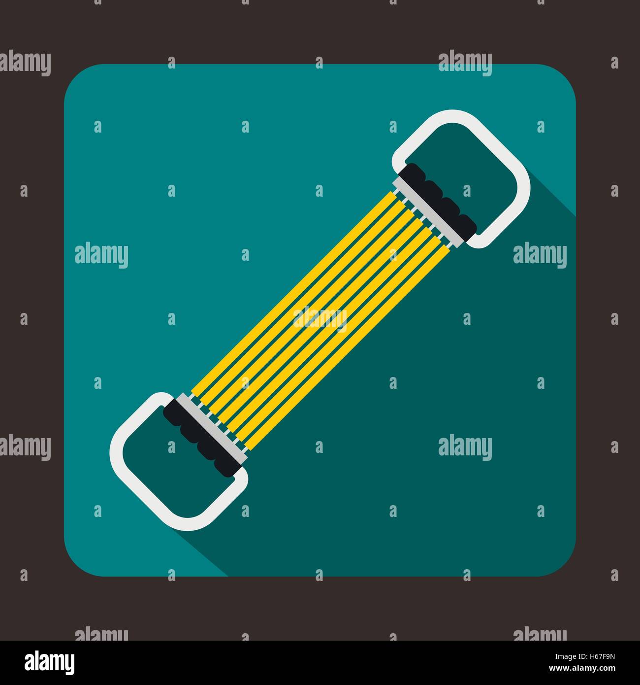 Sports stretchable belt icon in flat style Stock Vector Image & Art - Alamy