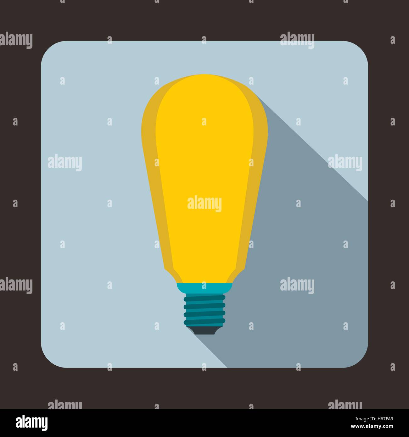 Light bulb icon in flat style Stock Vector Image & Art - Alamy