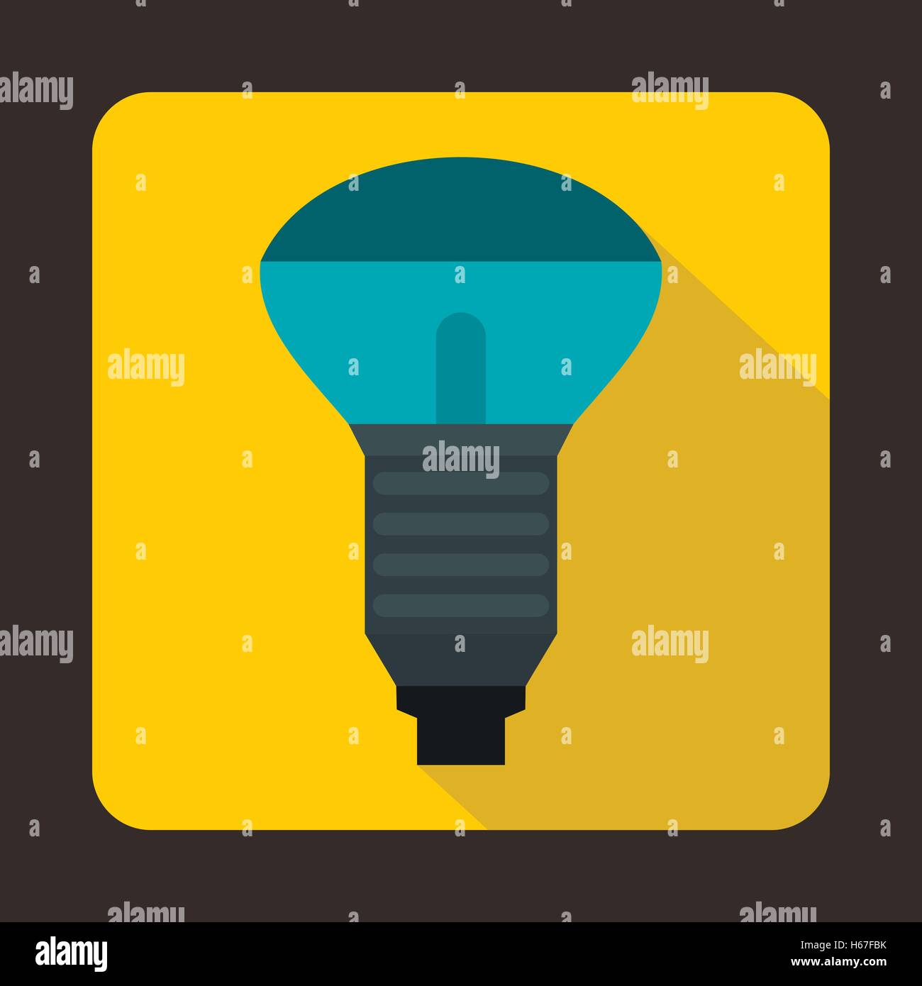 LED bulb icon in flat style Stock Vector Image & Art - Alamy