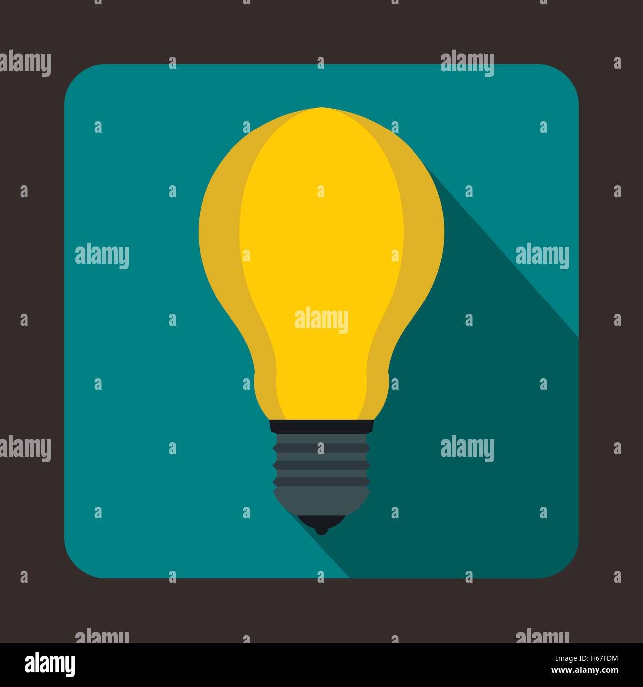 Light bulb icon in flat style Stock Vector Image & Art - Alamy