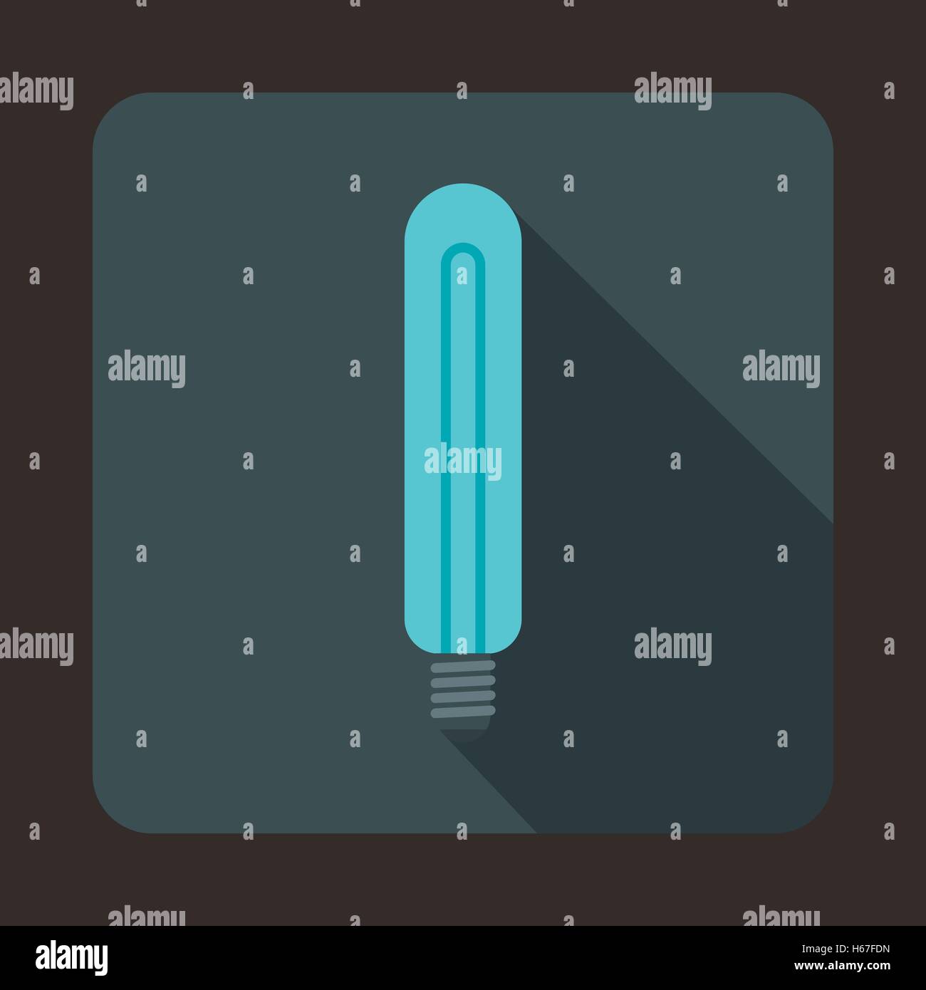 Tubular bulb icon in flat style Stock Vector Image & Art - Alamy