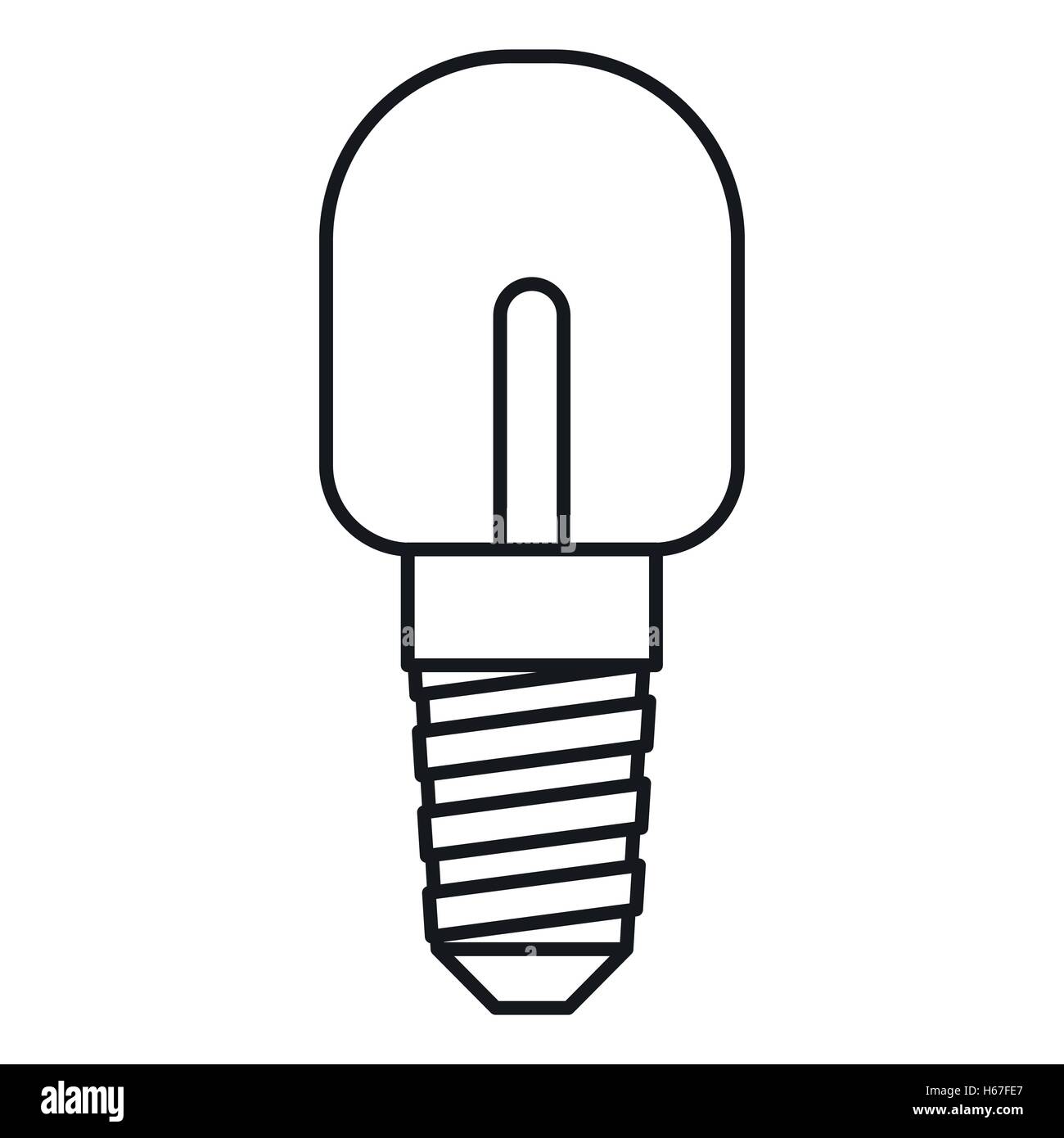 Light bulb icon, outline style Stock Vector Image & Art - Alamy