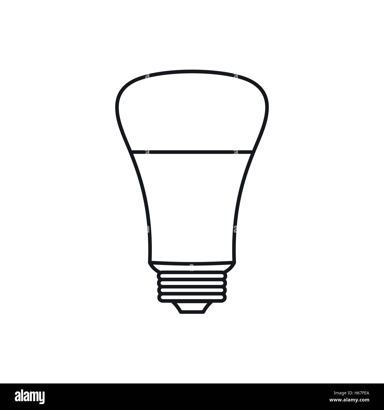 Led bulb icon, outline style Stock Vector Image & Art - Alamy
