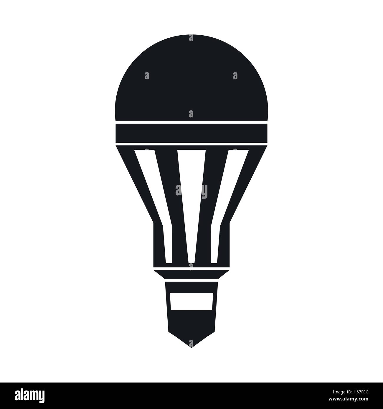 Led bulb icon, simple style Stock Vector Image & Art - Alamy