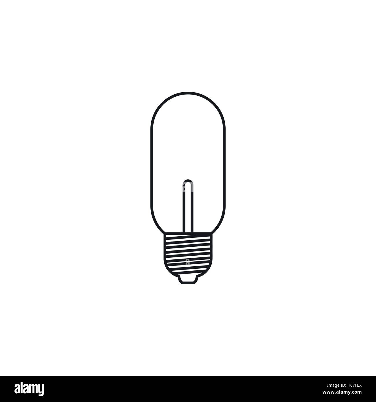 Light bulb icon, outline style Stock Vector Image & Art - Alamy