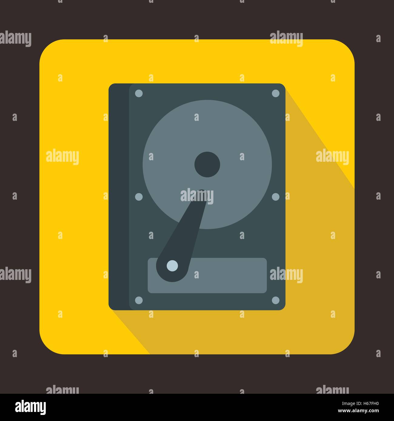 HDD icon in flat style Stock Vector Image & Art - Alamy
