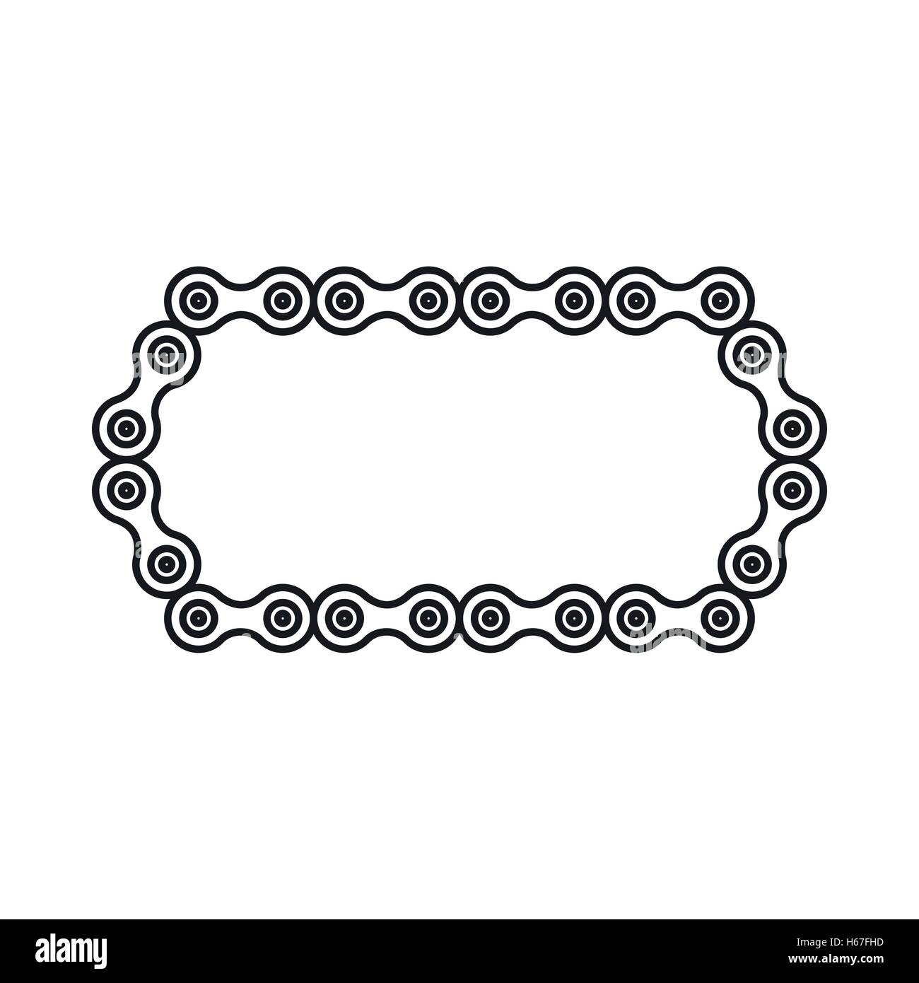 Bicycle chain icon, outline style Stock Vector Image & Art - Alamy