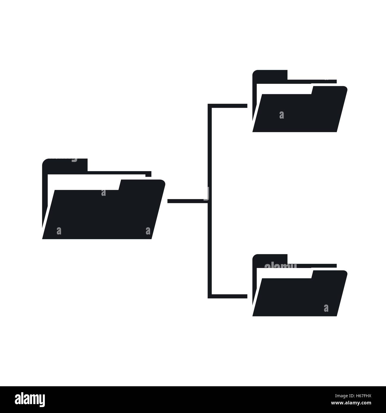 Folders structure icon, simple style Stock Vector Image & Art - Alamy