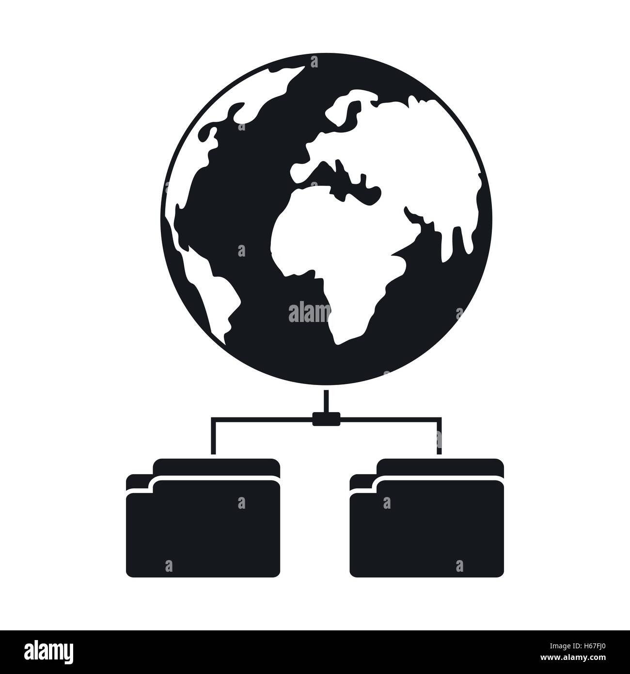 Connecting two continents Stock Vector Images - Alamy