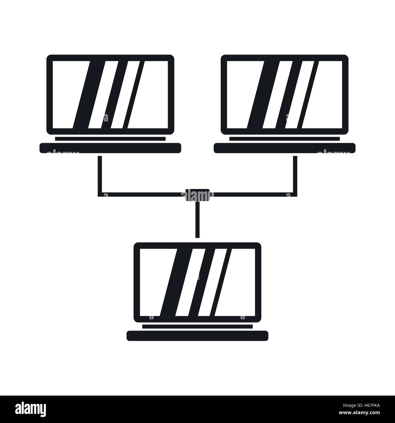 Exchange of data between computers icon Stock Vector Image & Art - Alamy