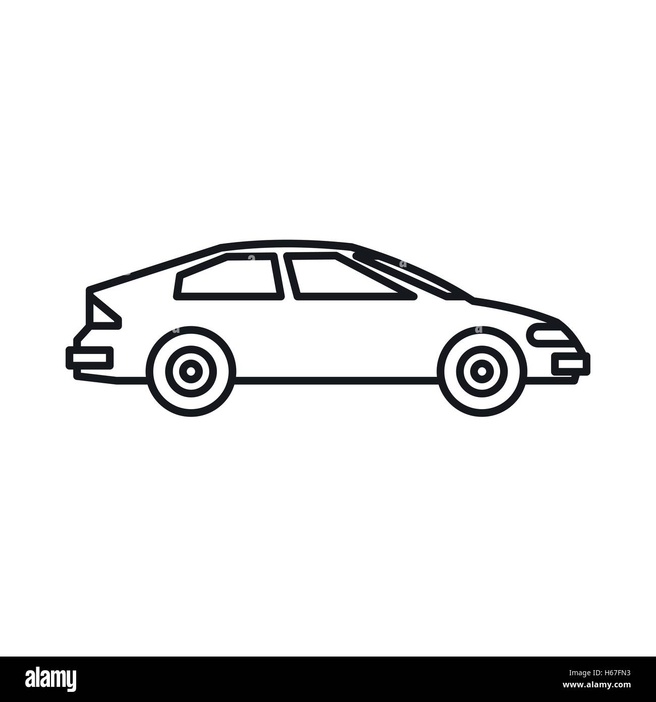 Car icon, outline style Stock Vector Image & Art - Alamy
