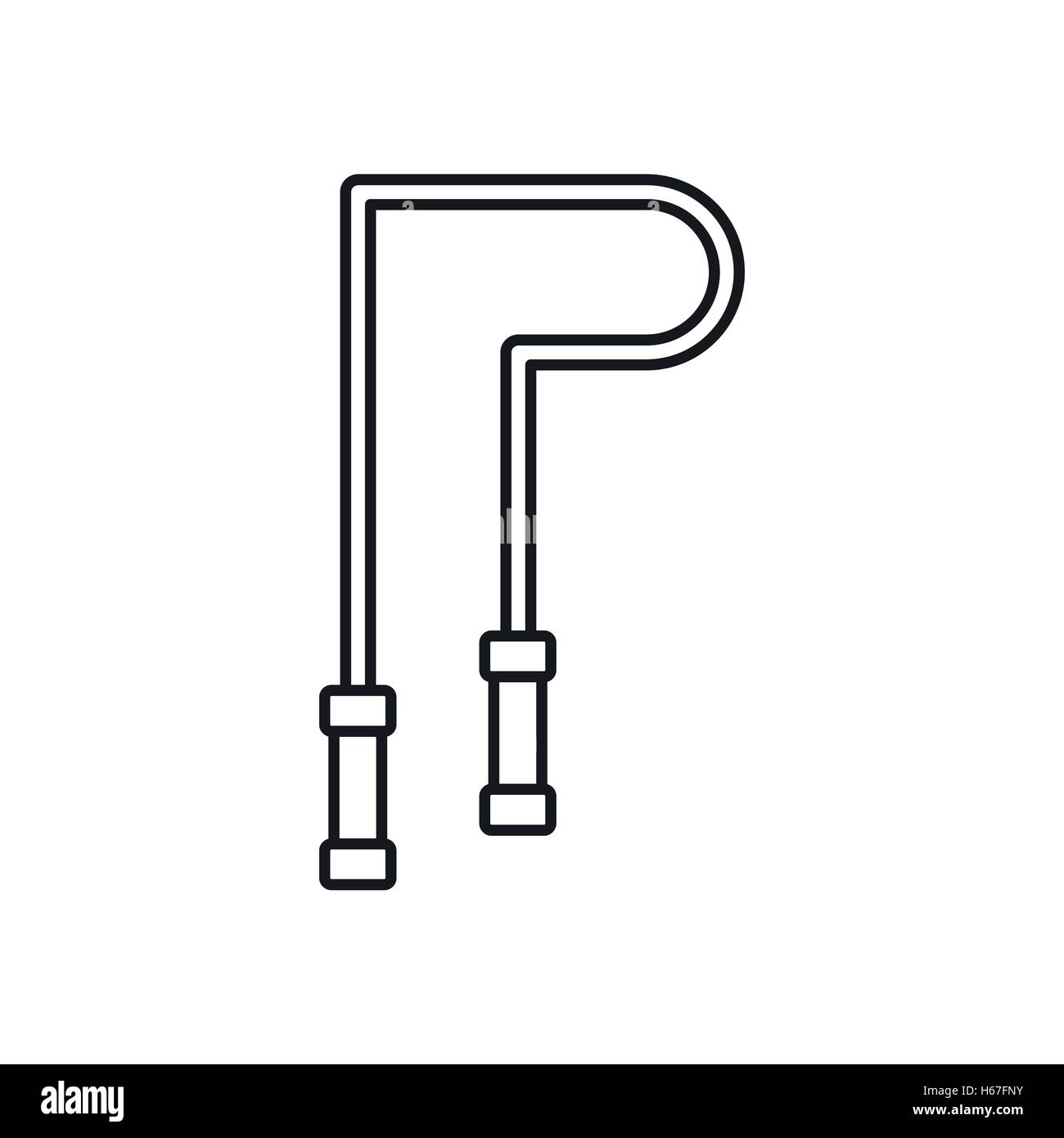 Skipping rope icon outline style hi-res stock photography and images ...