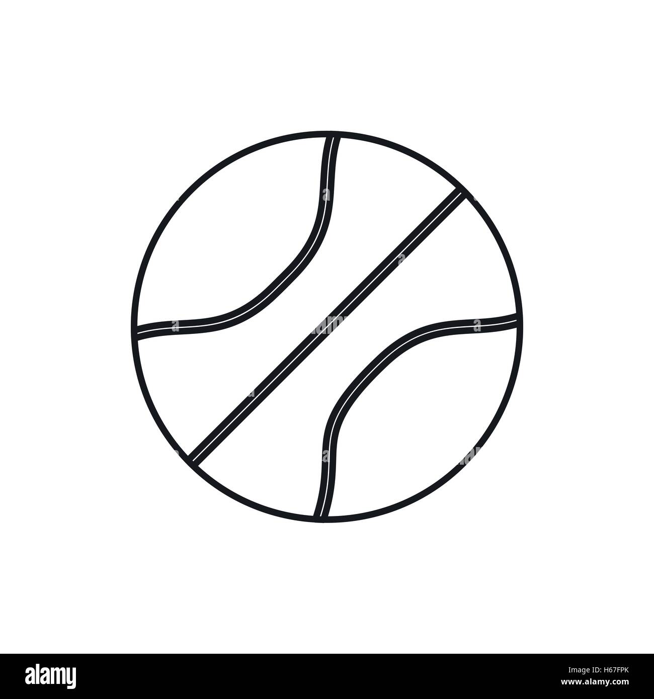 Basketball ball icon, outline style Stock Vector Image & Art - Alamy