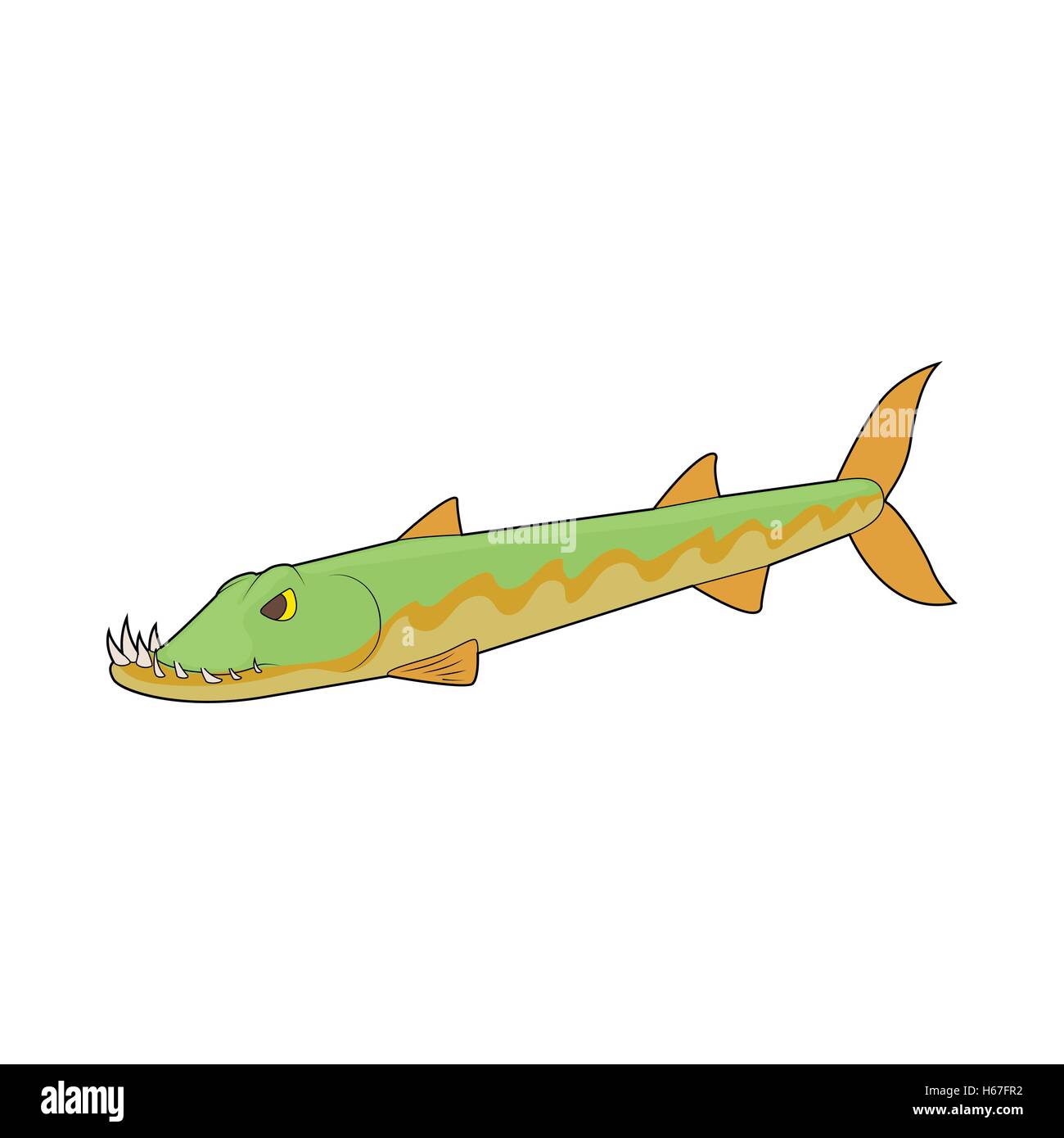 Pike fish icon in cartoon style Stock Vector Image & Art - Alamy