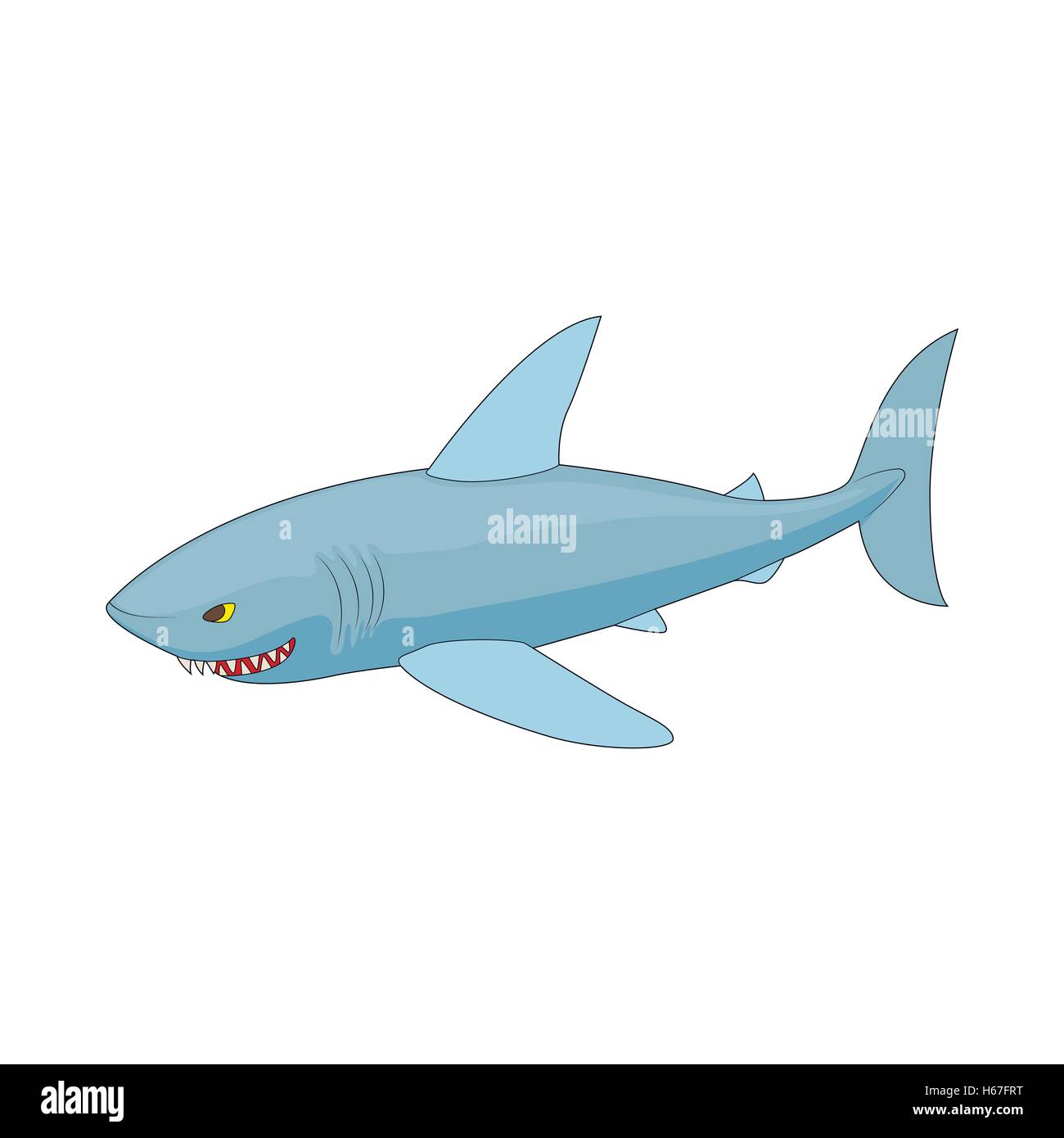 Shark in aquarium water Cut Out Stock Images & Pictures - Alamy