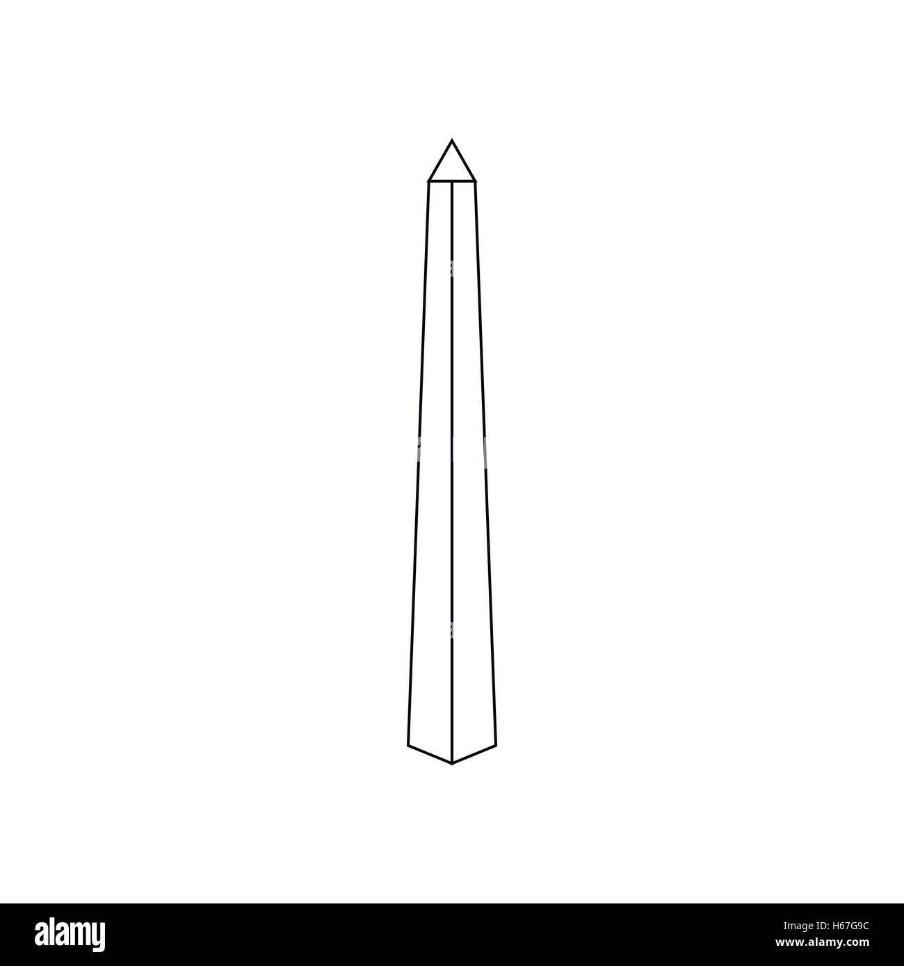 Obelisk in Buenos Aires icon, outline style Stock Vector Image & Art - Alamy
