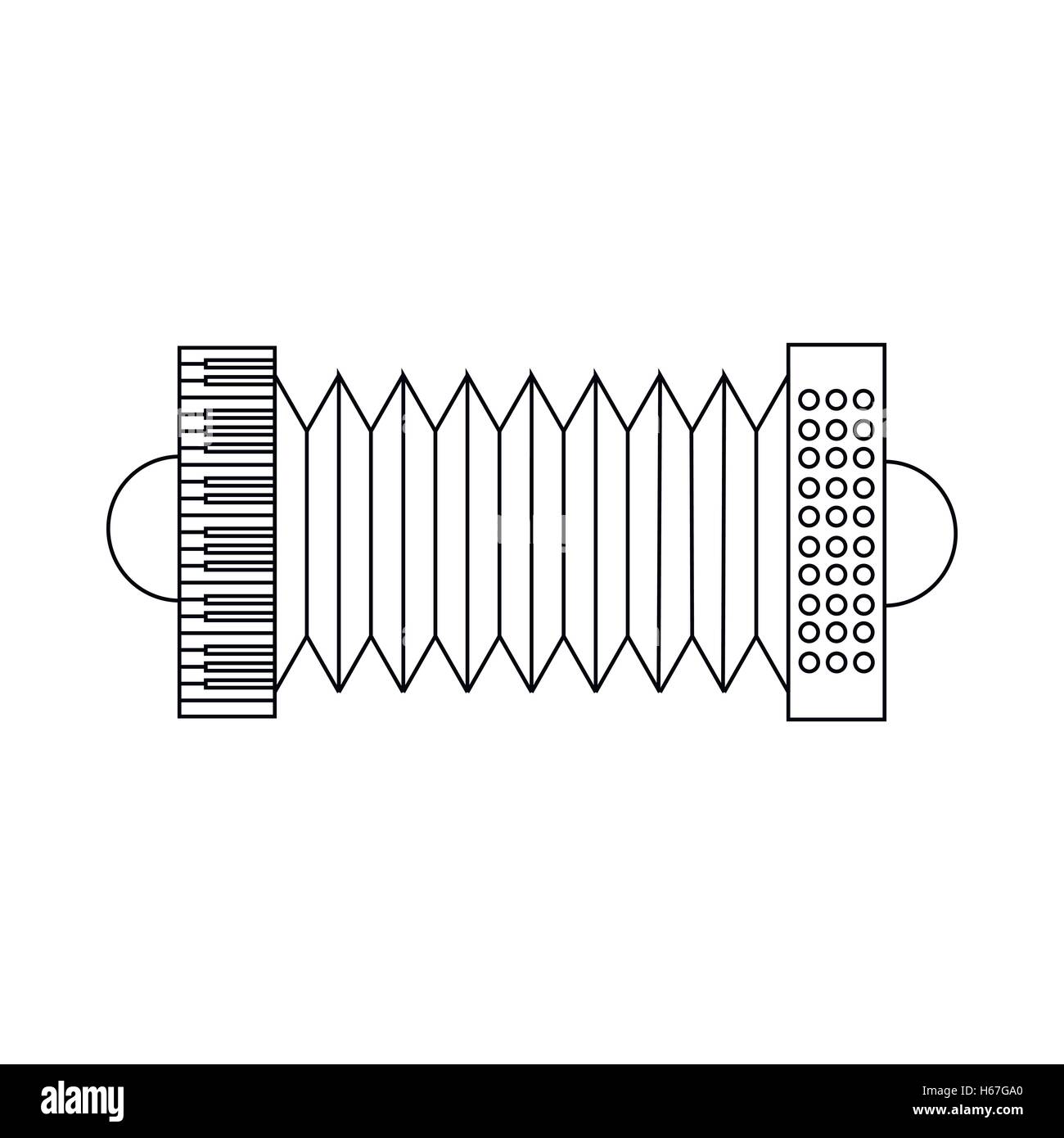 Bandoneon, tango instrument icon, outline style Stock Vector Image ...