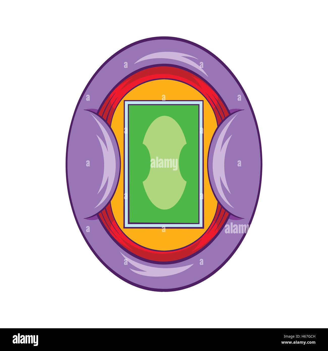 Oval football stadium icon, cartoon style Stock Vector Image & Art - Alamy