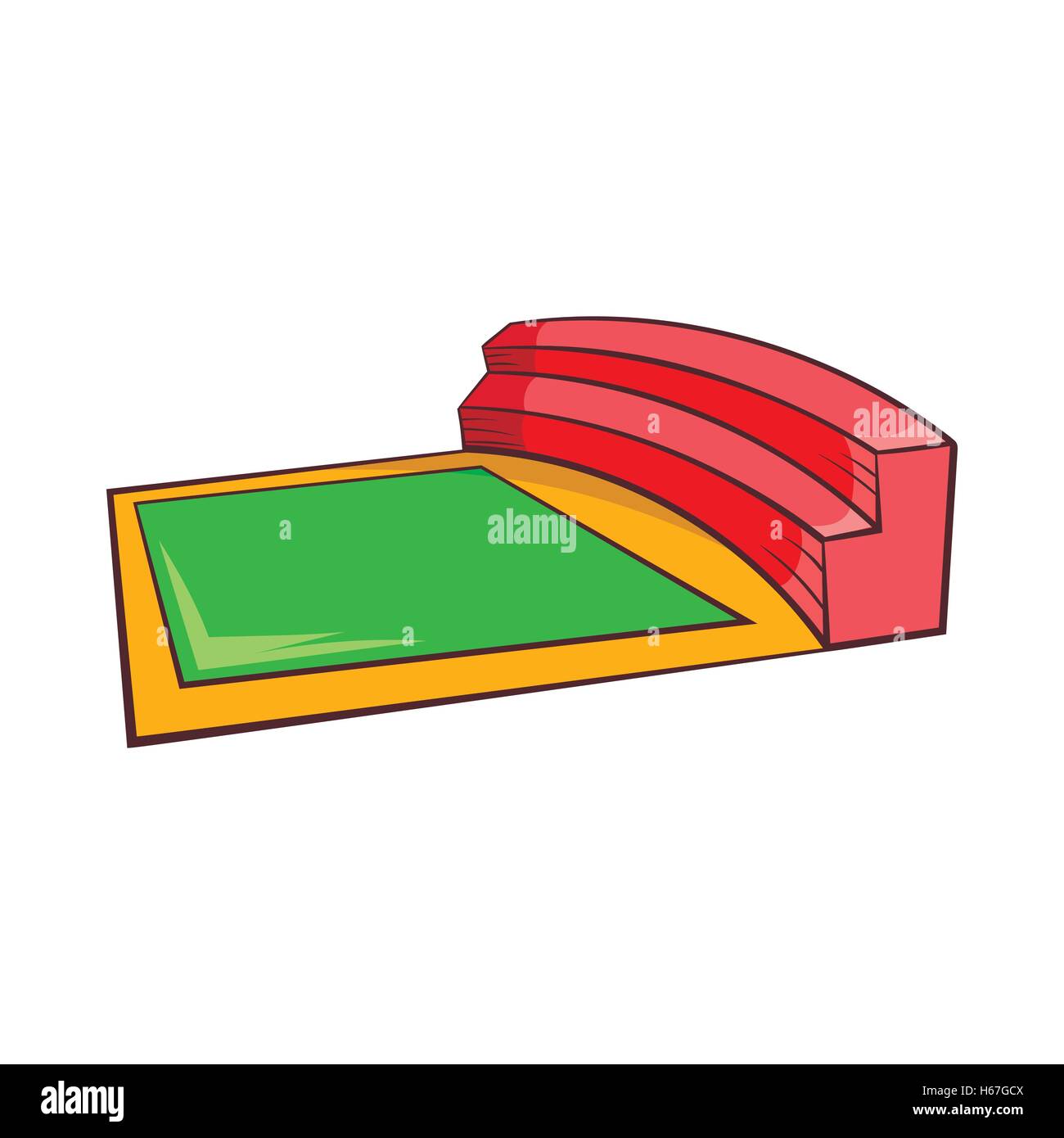 Small square stadium icon, cartoon style Stock Vector Image & Art - Alamy