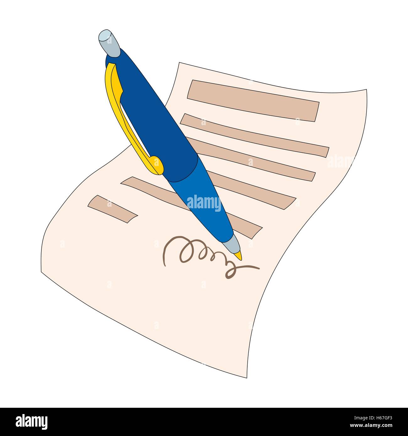 Signed Document Icon Stock Photos & Signed Document Icon Stock Images ...