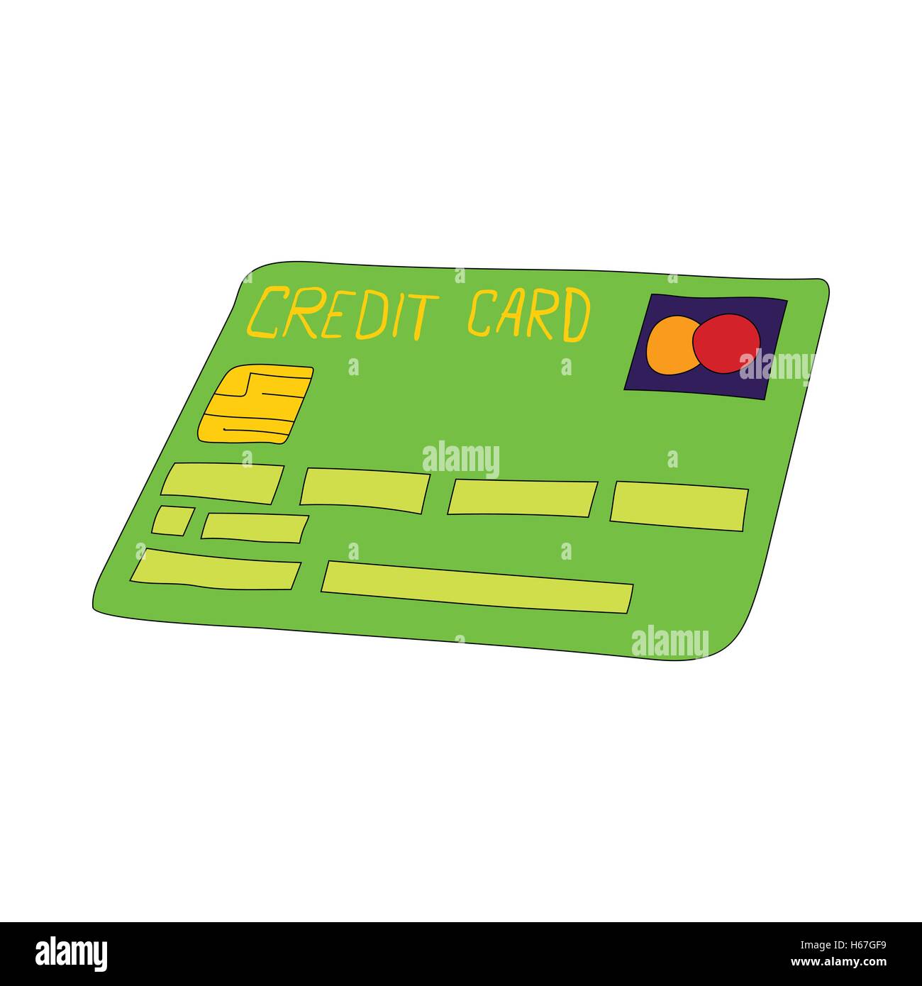 Green credit card icon, cartoon style Stock Vector Image & Art - Alamy