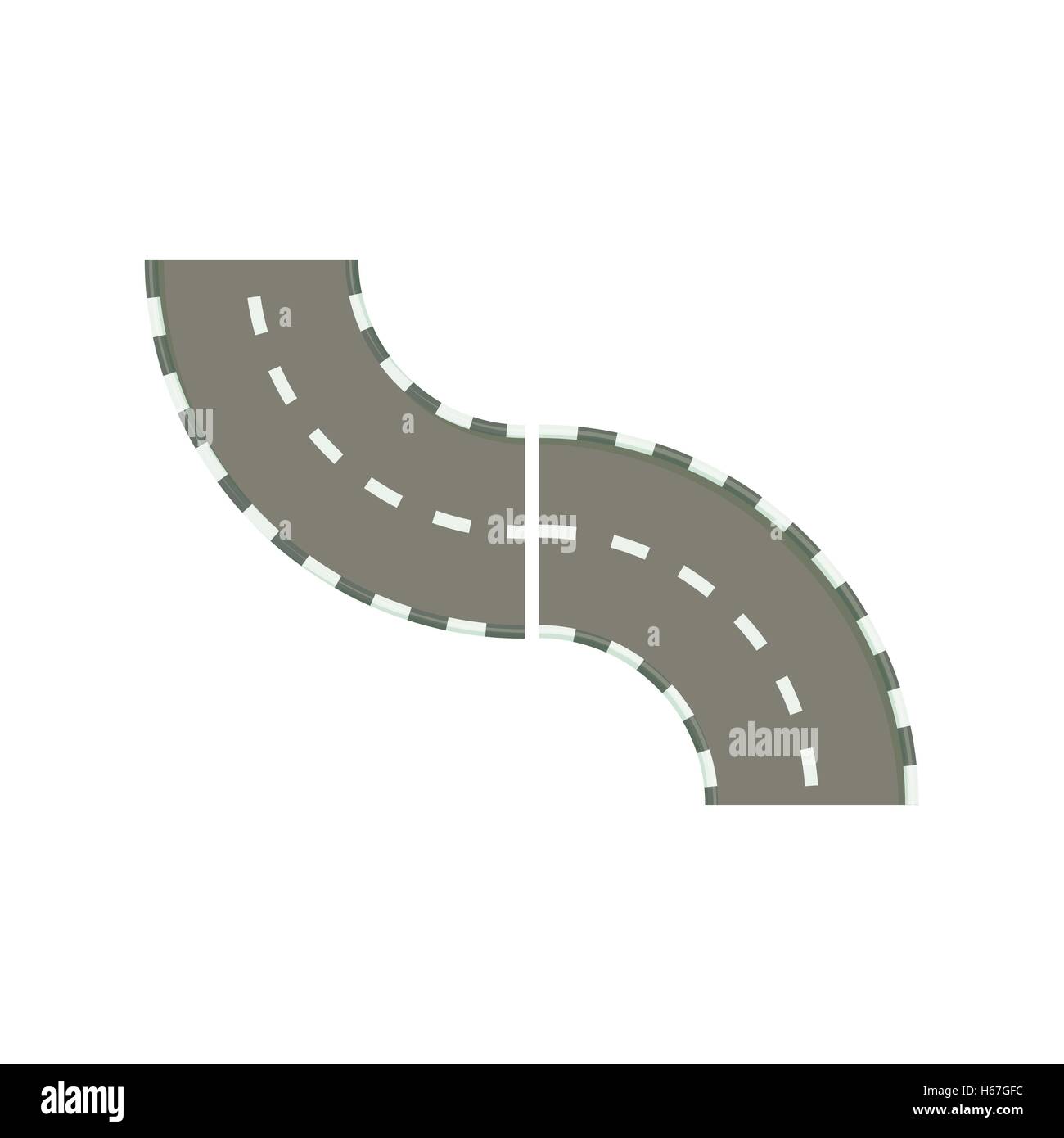 Curved curve track turn Stock Vector Images - Alamy