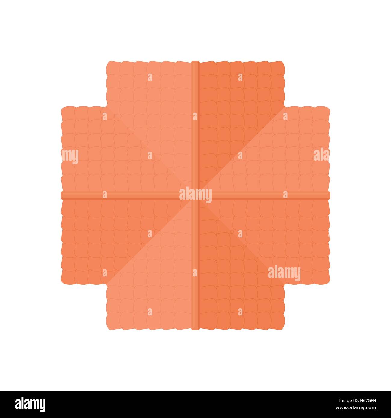 Highly detailed house building top view icon Stock Vector Image & Art ...