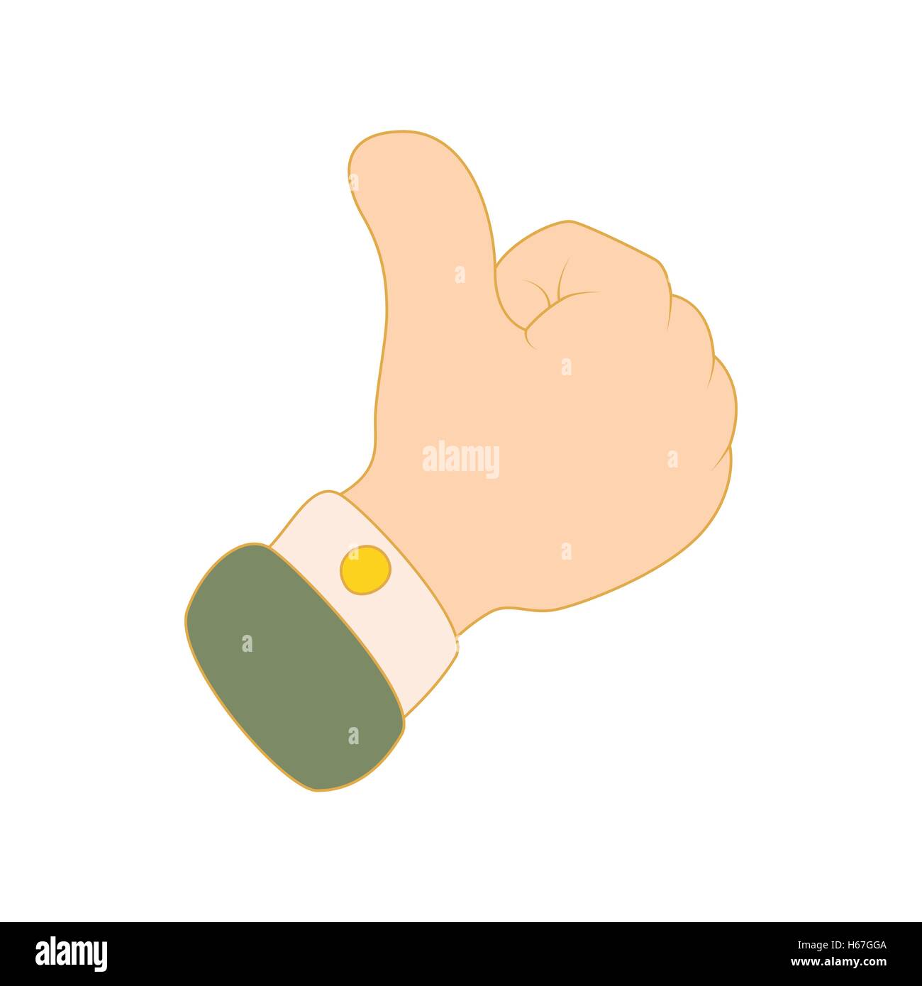 Thumbs up icon, cartoon style Stock Vector Image & Art - Alamy