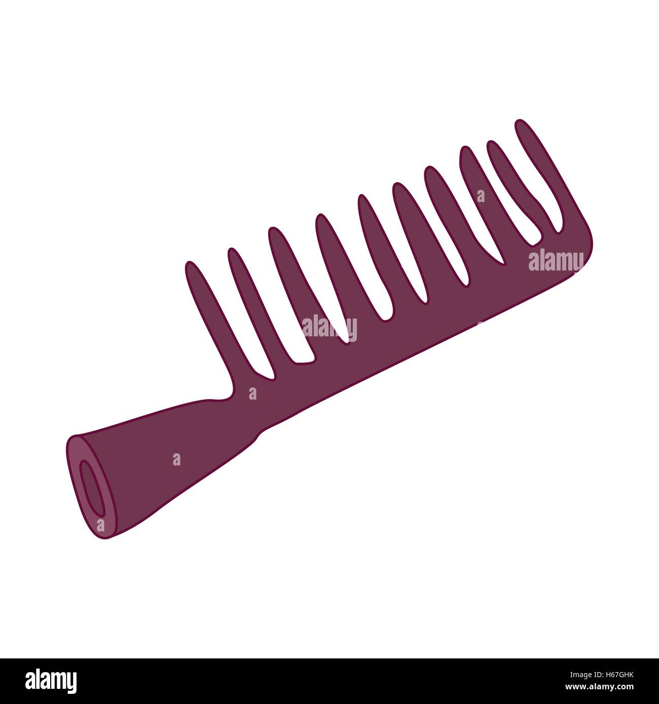 Black plastic comb icon, cartoon style Stock Vector Image & Art - Alamy