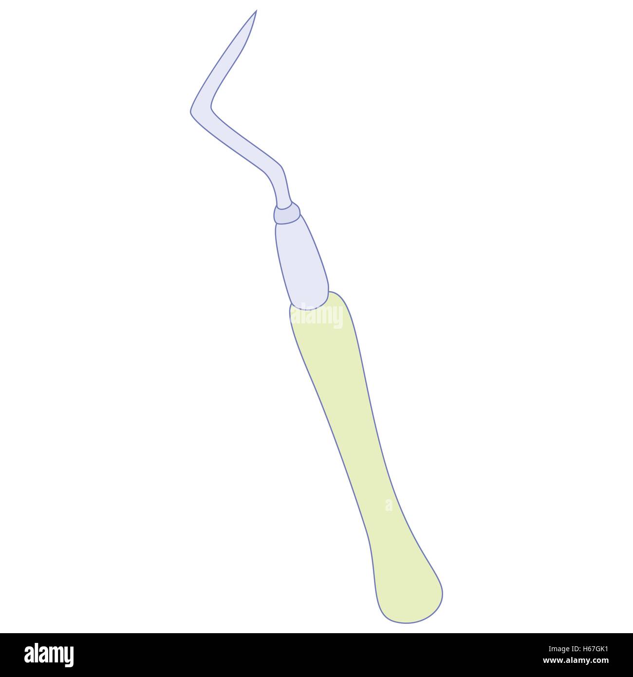 Probe, dental tool icon, cartoon style Stock Vector Image & Art - Alamy