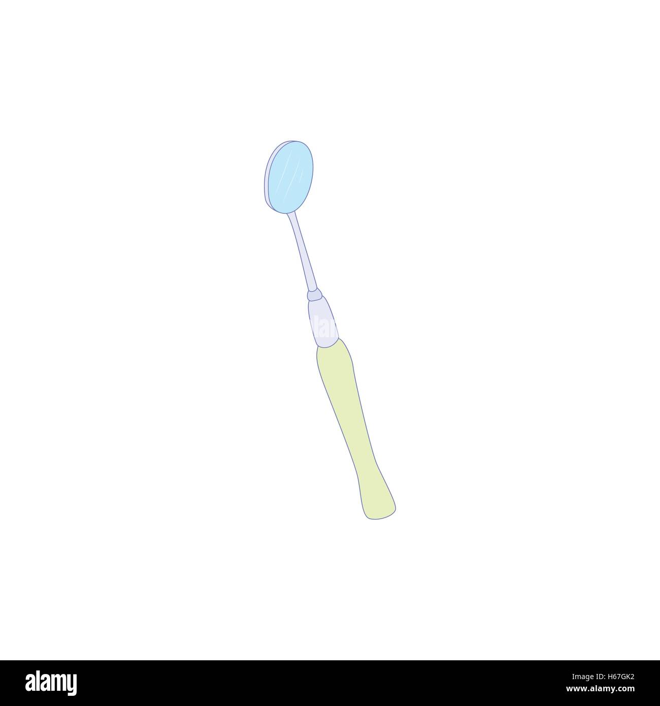 Dental mirror icon in cartoon style Stock Vector Image & Art - Alamy