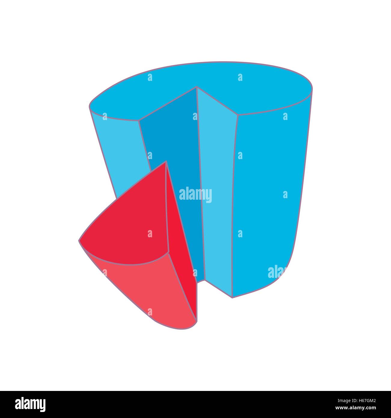 Chart with shares icon, cartoon style Stock Vector Image & Art - Alamy