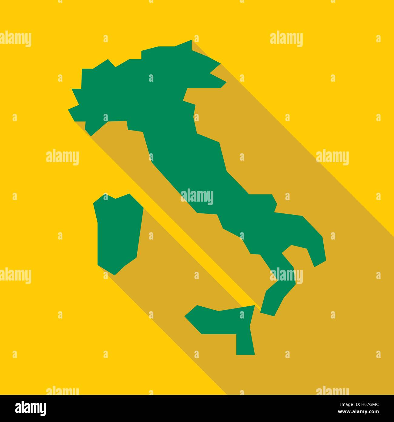 Map of Italy icon, flat style Stock Vector Image & Art - Alamy