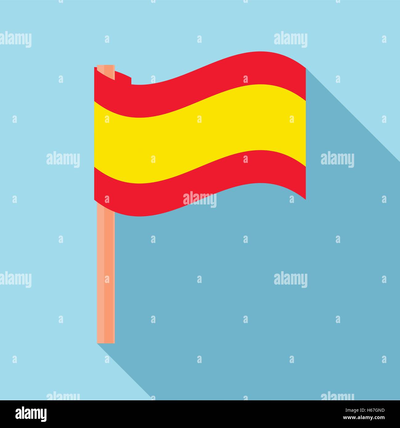Flag of Spain icon, flat style Stock Vector Image & Art - Alamy