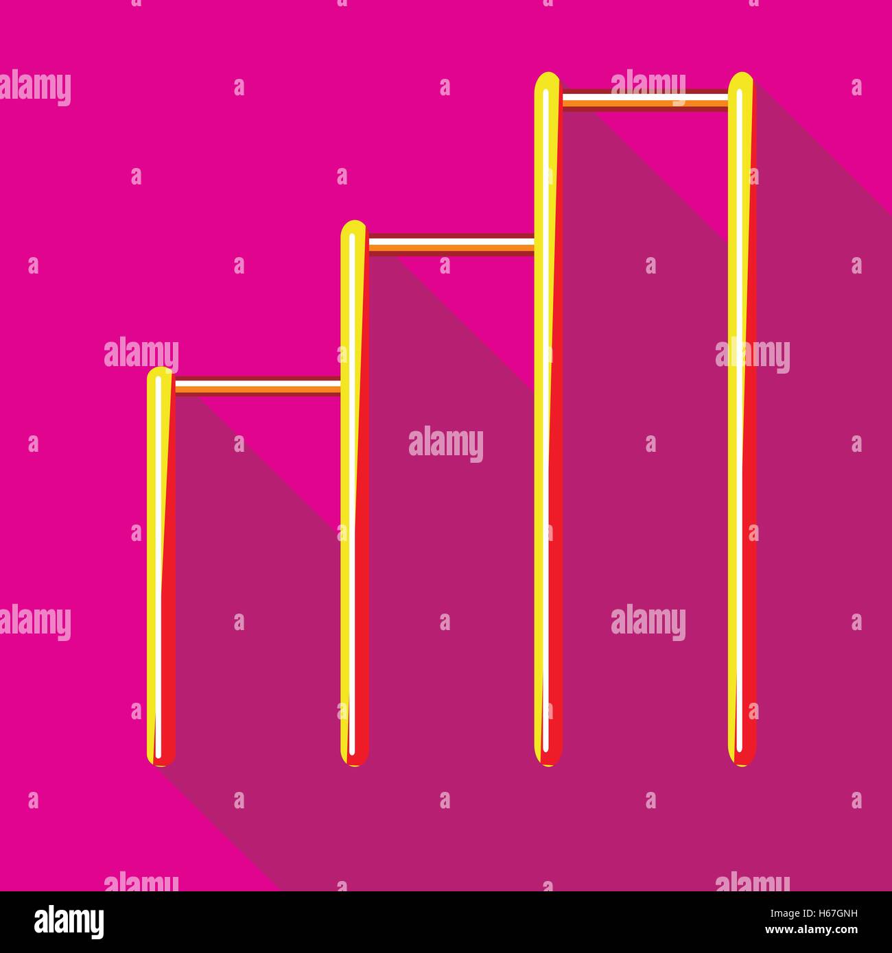 Three horizontal bars icon, flat style Stock Vector Image & Art - Alamy