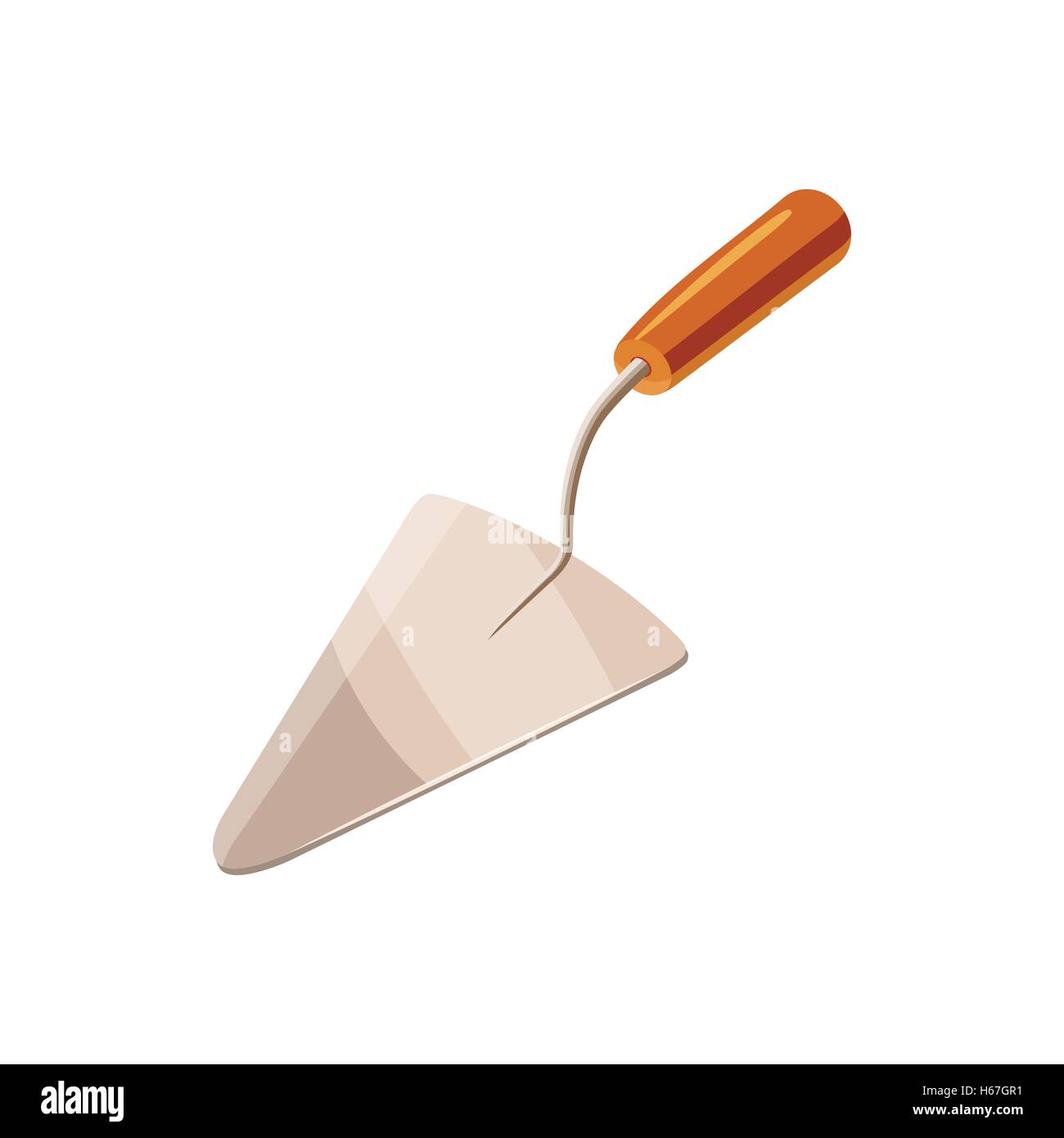 Construction trowel icon, cartoon style Stock Vector Image & Art - Alamy