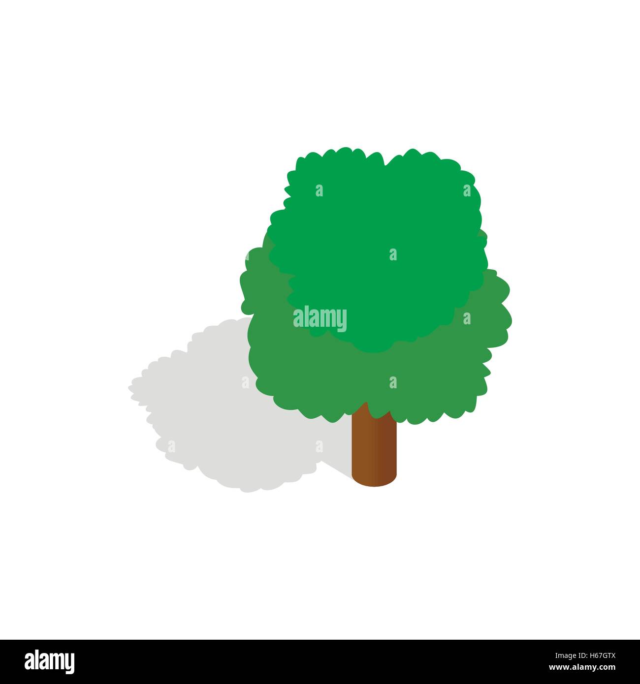 Fluffy tree icon, isometric 3d style Stock Vector Image & Art - Alamy