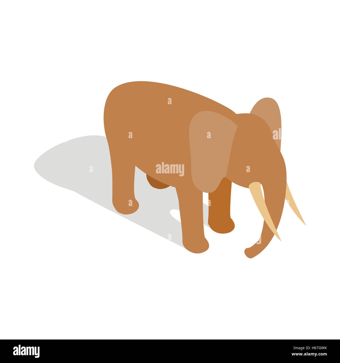 Adult african elephant in Stock Vector Images - Alamy