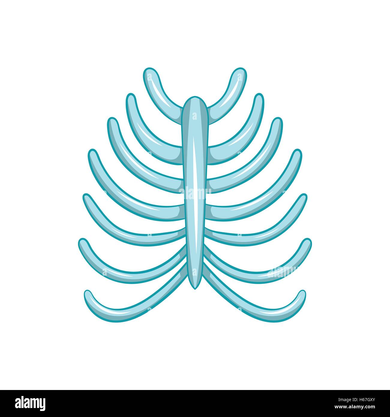 Ribs icon, cartoon style Stock Vector Image & Art - Alamy