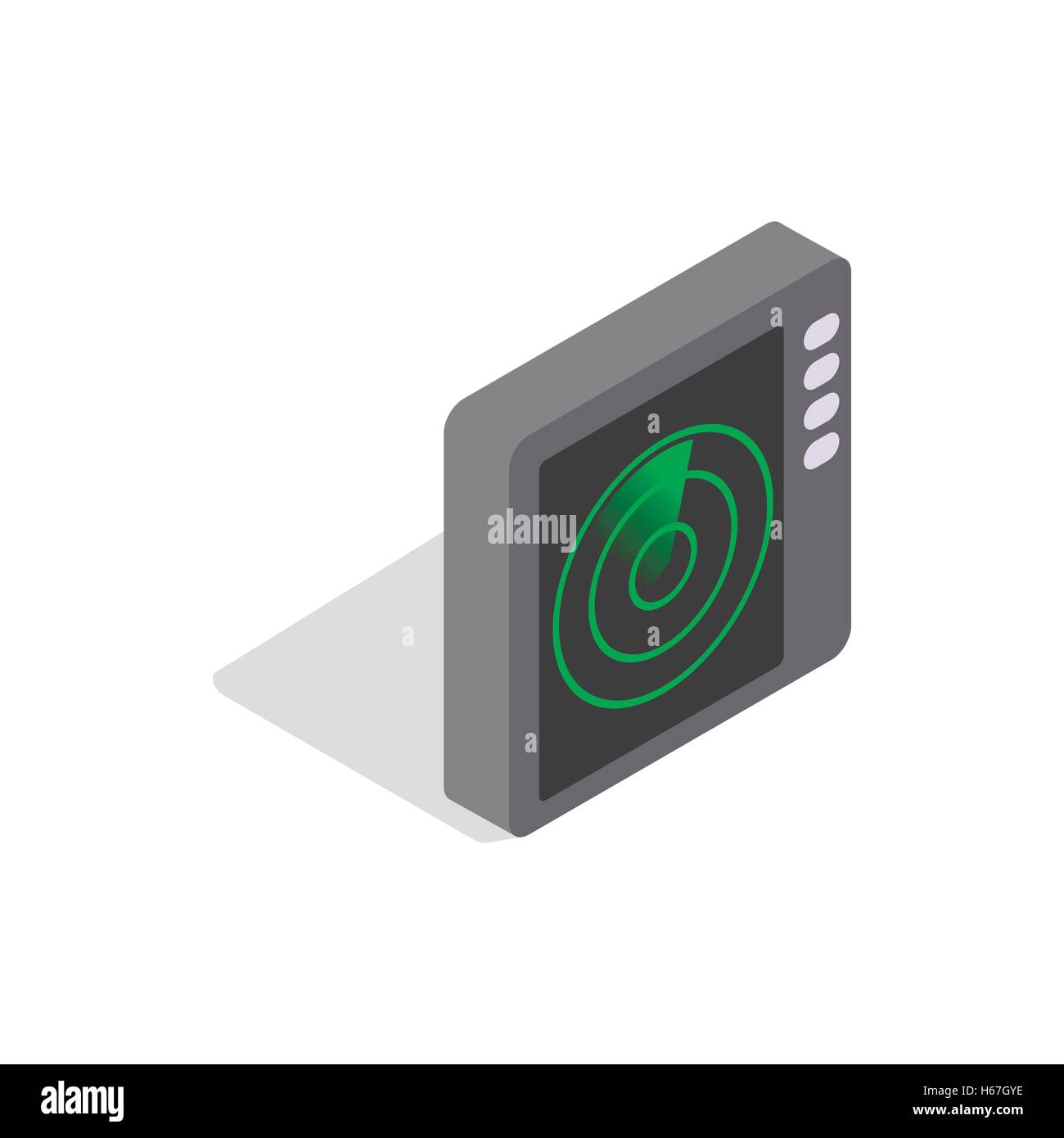 Abstract digital radar screen Cut Out Stock Images & Pictures - Alamy