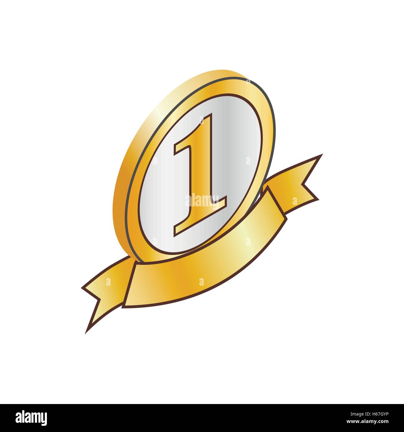 Label number one icon, isometric 3d style Stock Vector Image & Art - Alamy