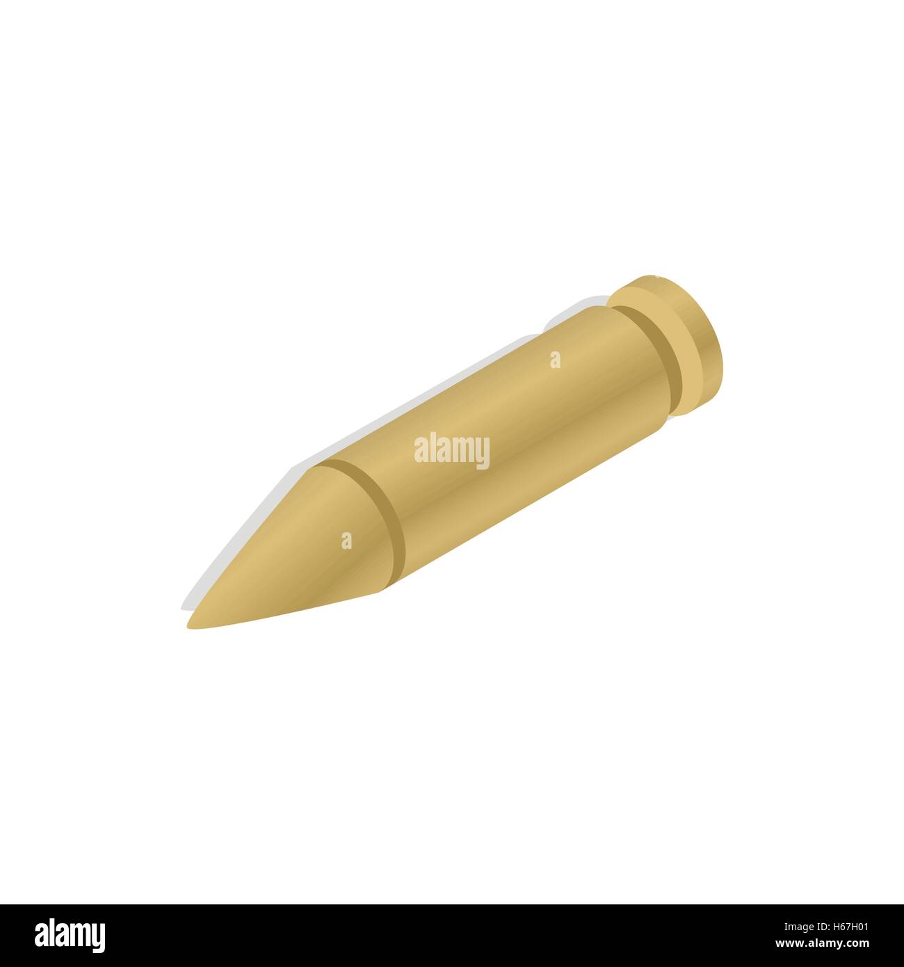 Bullet icon in isometric 3d style Stock Vector Image & Art - Alamy