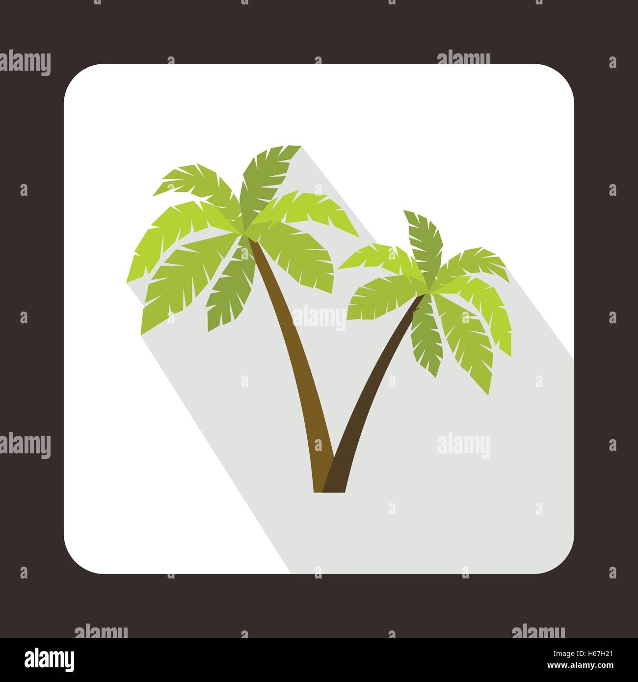 Two palms icon in flat style Stock Vector Image & Art - Alamy
