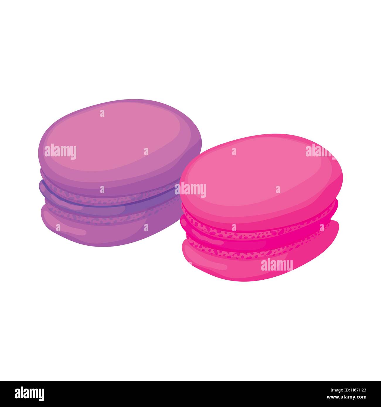 Makarons French pastries icon, cartoon style Stock Vector Image & Art ...