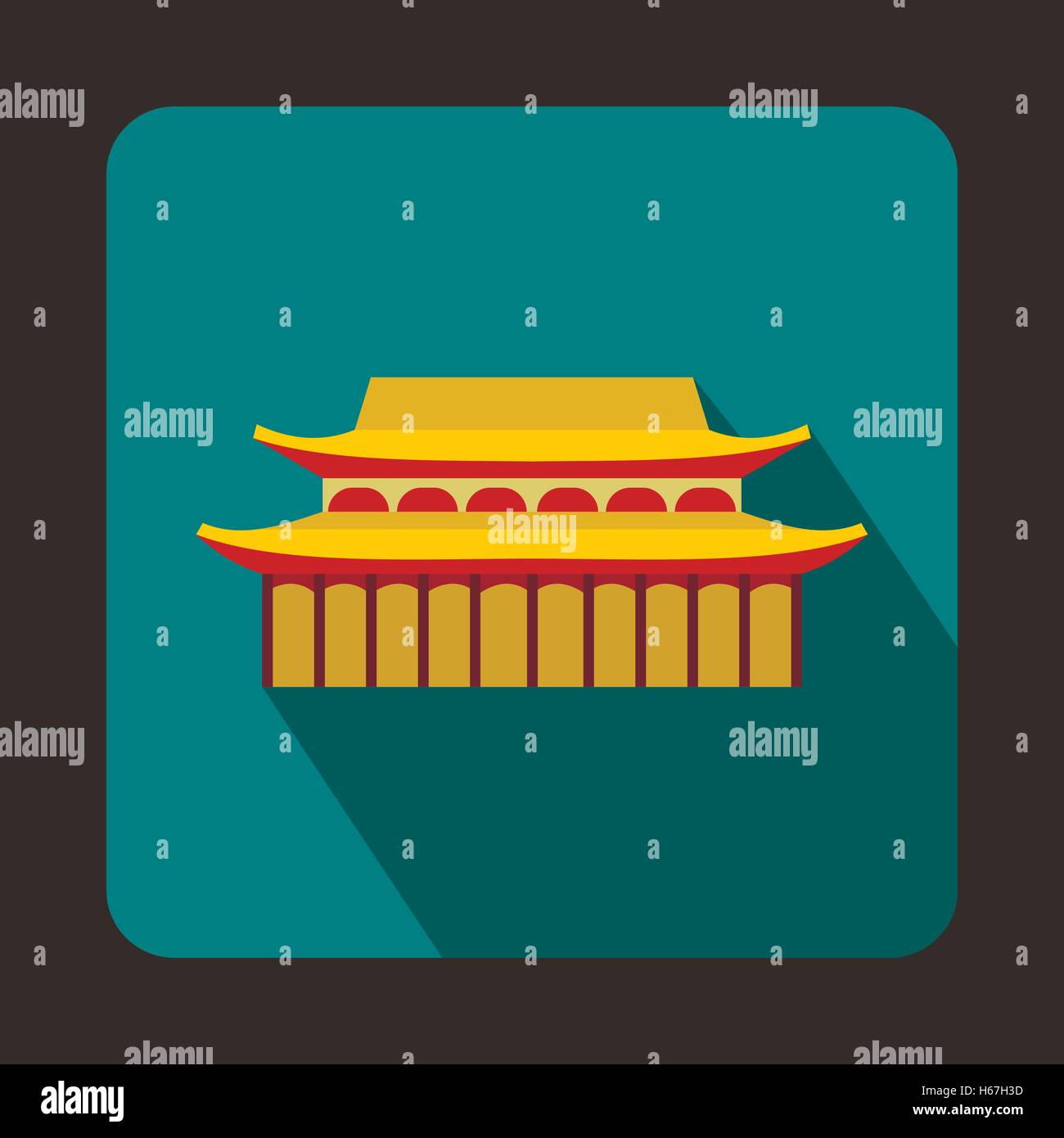 Golden temple buddhist museum Stock Vector Images - Alamy