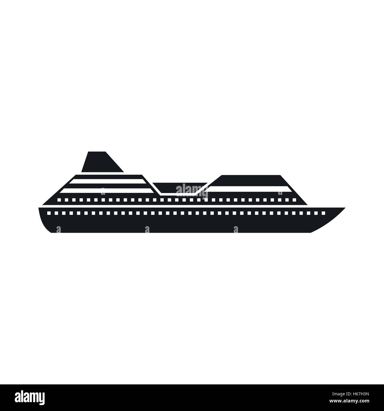 Cruise liner icon, simple style Stock Vector Image & Art - Alamy